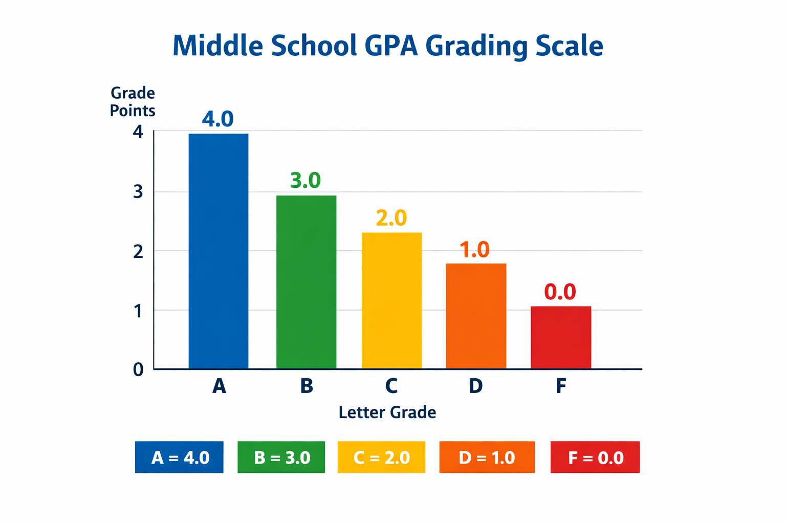 Middle School GPA Calculator – Calculate GPA Online